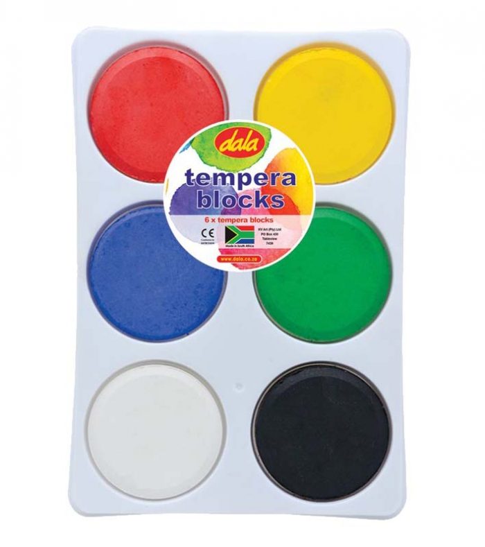 6 Pack Primary Tempera Blocks 57/19 - School Depot
